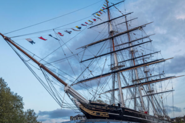 Il Cutty Sark, una nave clipper emblematica della corsa al tè e dei ...